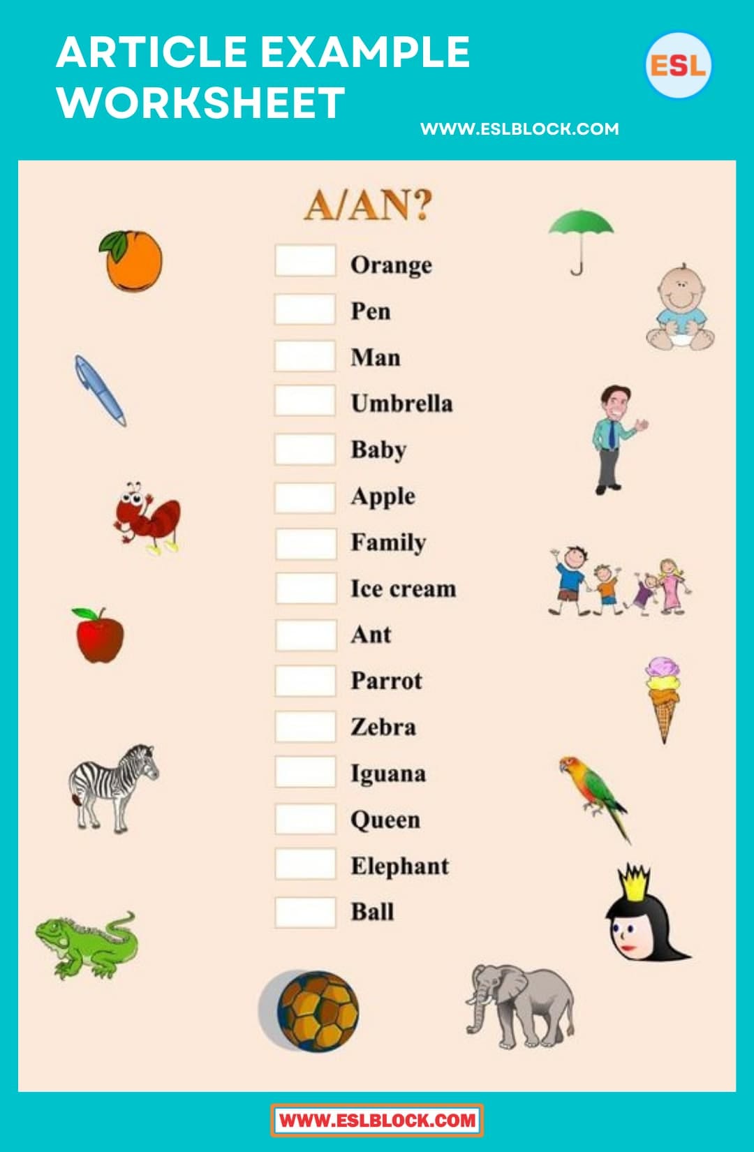 Definite And Indefinite Articles Worksheet By Isaac ESL English As