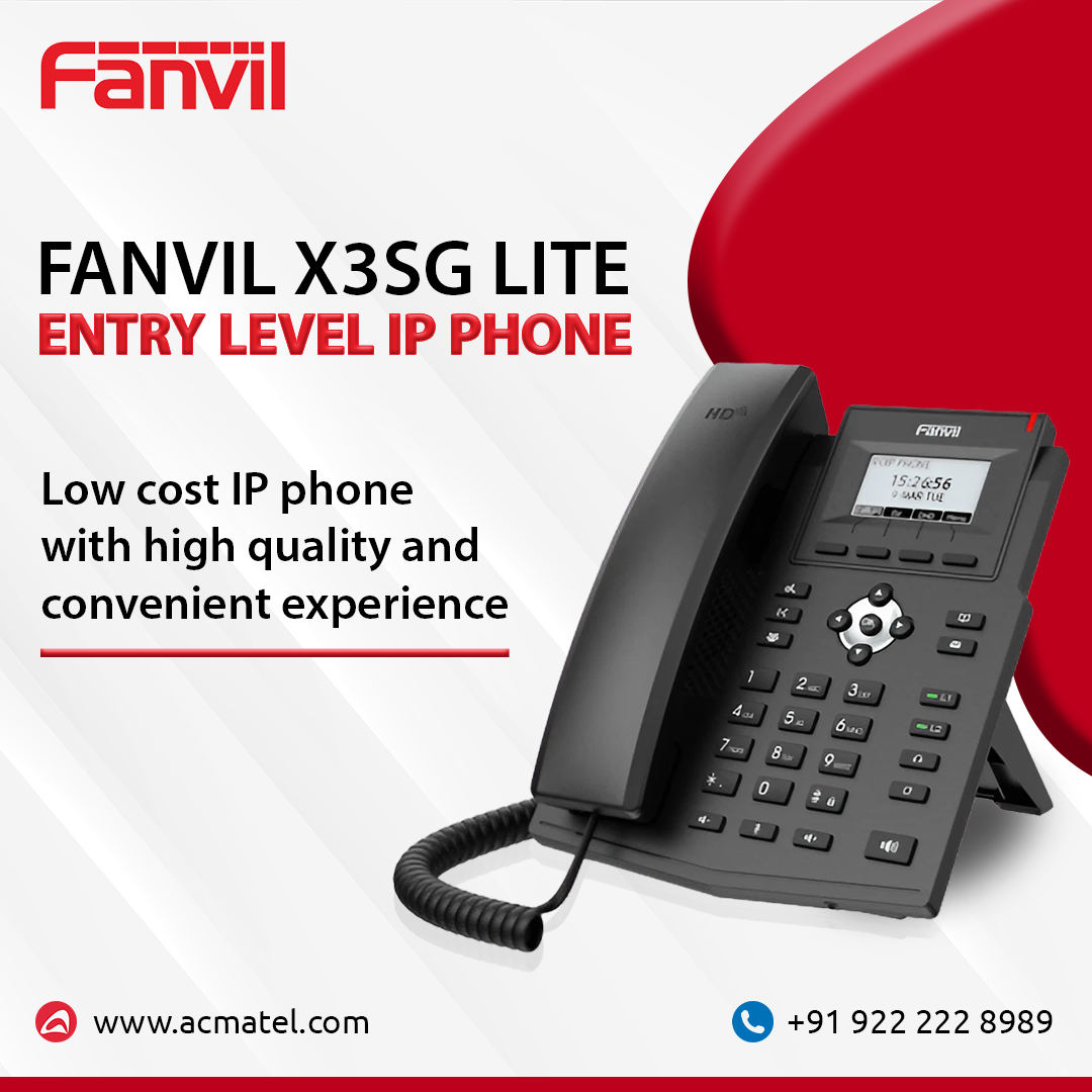Fanvil X3SG Lite Entry Level IP Phone | by AcmaTel Communications Pvt Ltd. | Medium