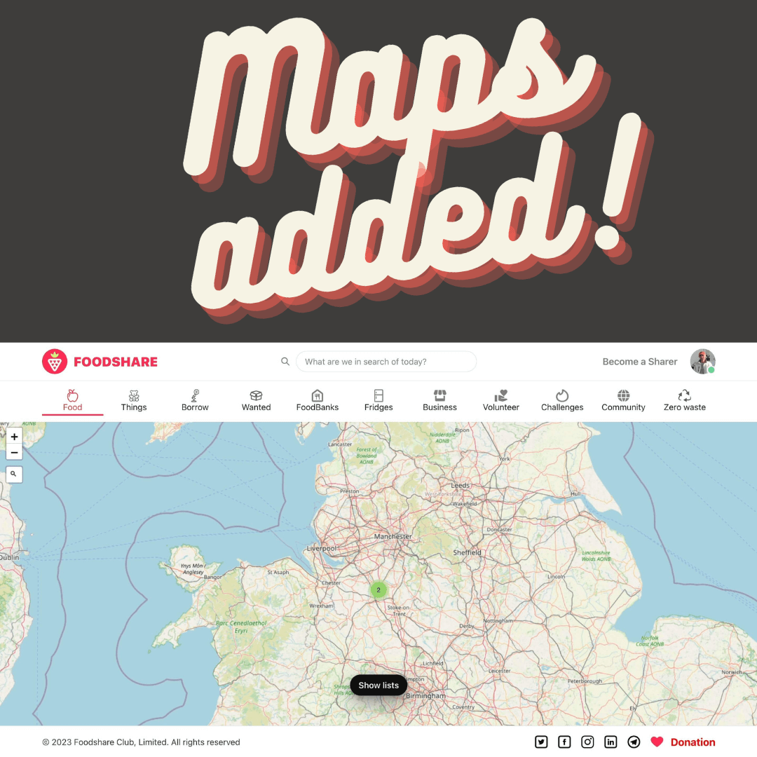 🌎 Foodshare has implemented maps #food #meat #plantbased # ...