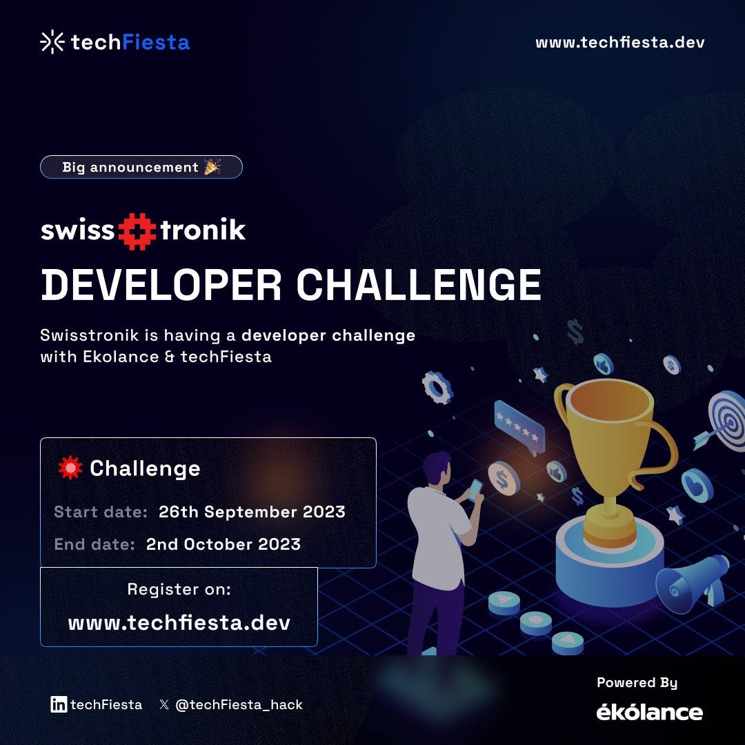 Swisstronik’s Developer Challenge on techFiesta: A Showcase of Coding Prowess | by techFiesta ...