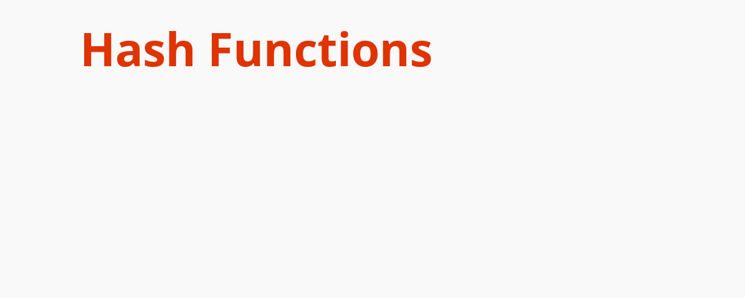 Hash Functions Create A Unique Fixed Length Output From Any Given Input Used To Secure Data In 0100