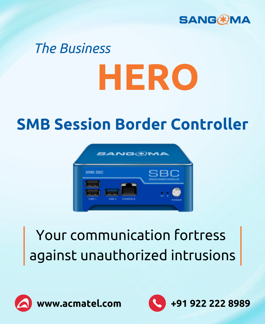 Sangoma SMB SBC (Session Border Controller) | by AcmaTel Communications ...