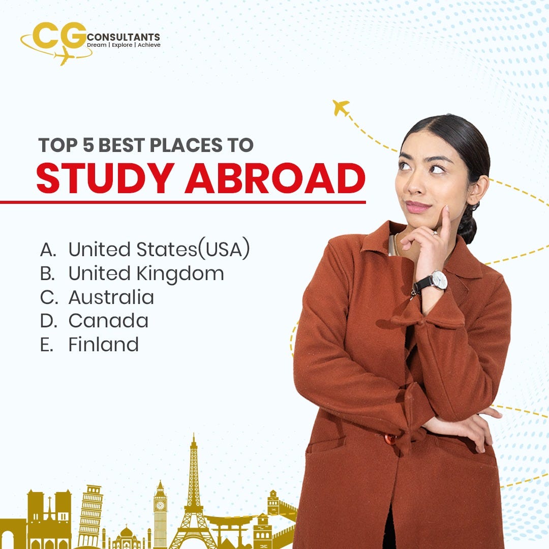 Top 5 Best Places to Study Abroad | by CG consultant | Medium