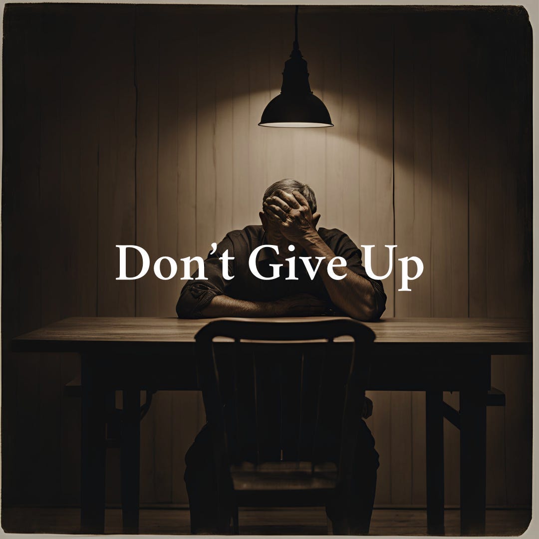 Don’t Give Up. You can never win if you always give… | by James Moore ...