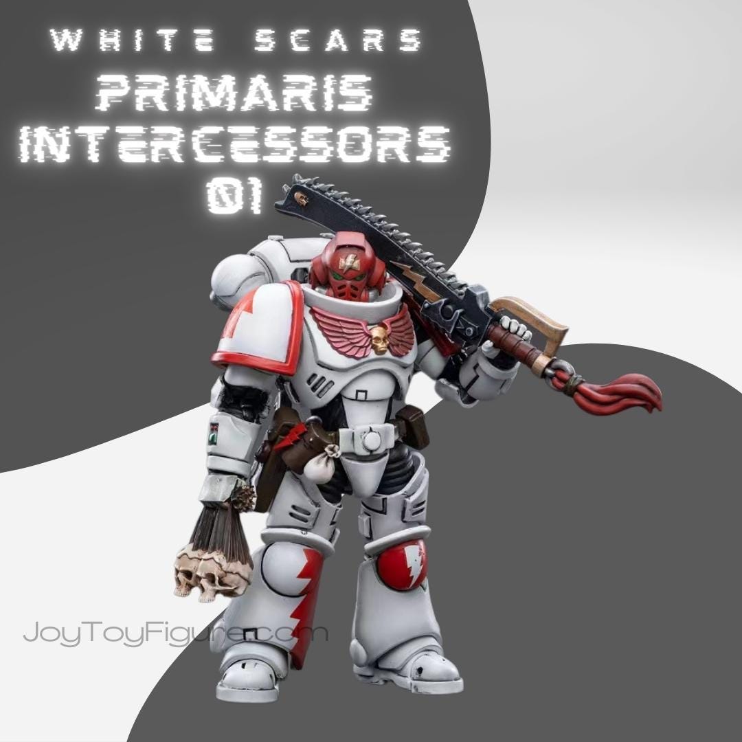 JoyToy Action Figure Warhammer 40K White Scars Primaris Intercessors 01 ...