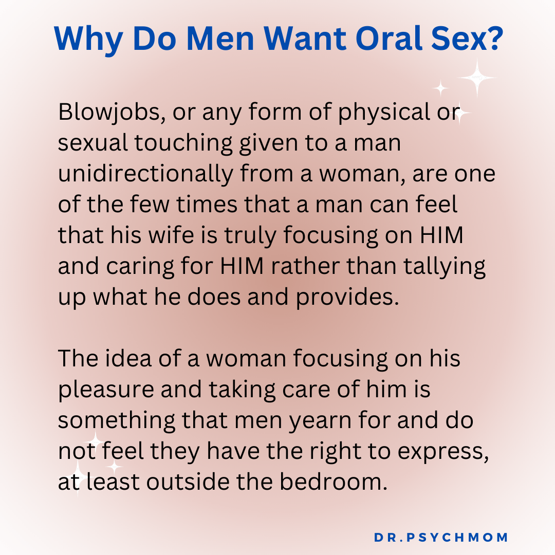 Why Men Want Oral Sex. Many men feel that they are in the… | by Dr ...