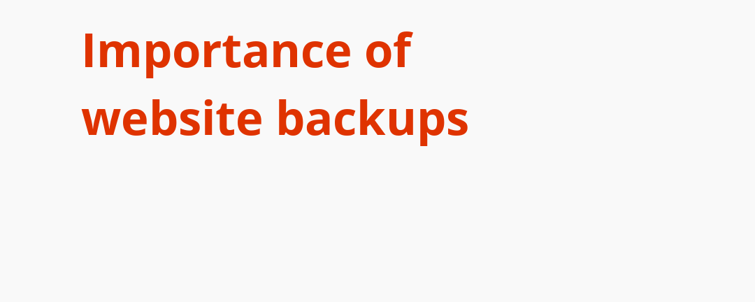 Backups are essential to protect your website’s data. Learn why and how to create them. | by ...