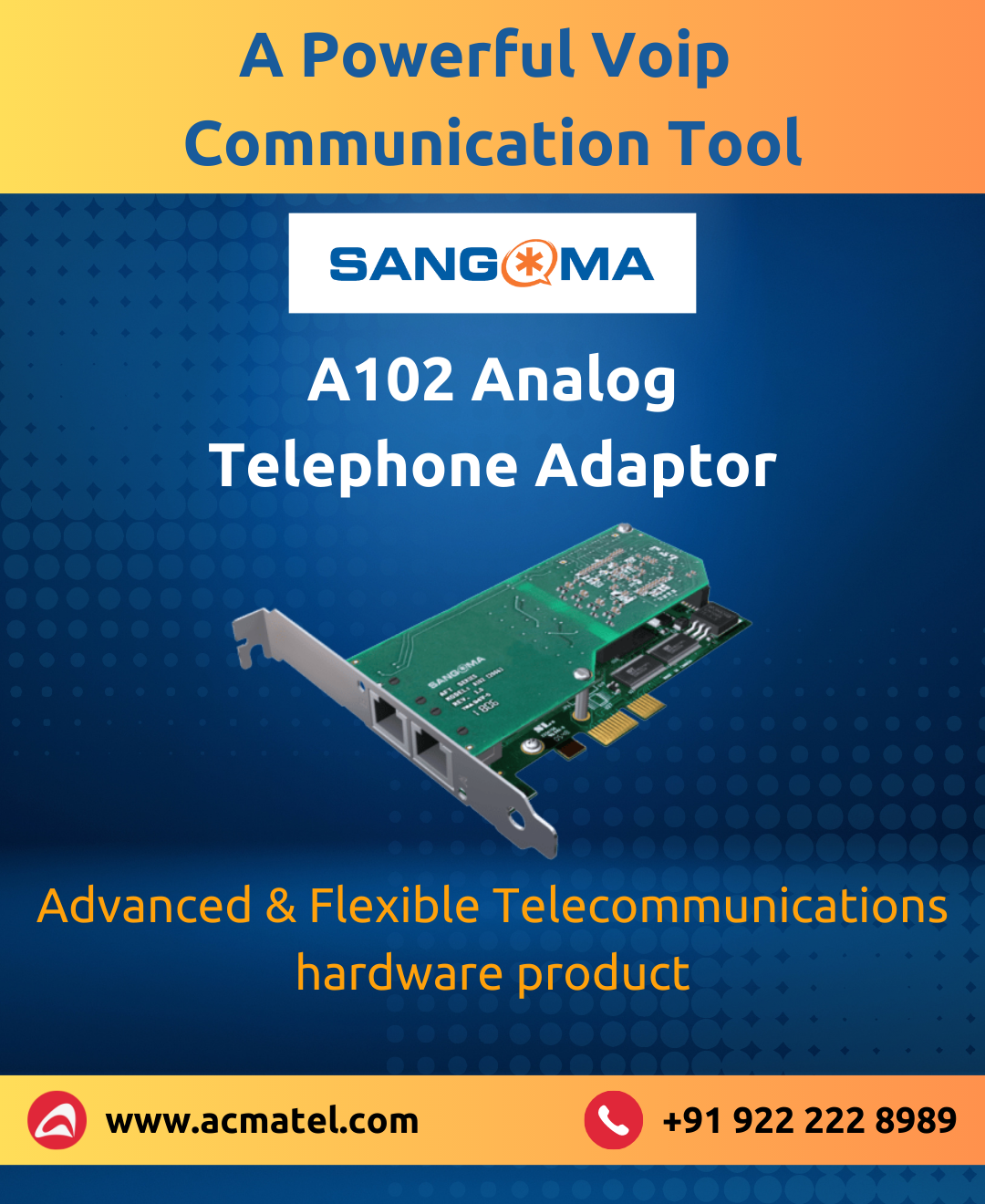 Sangoma A102 Analog Telephone Adaptor | by AcmaTel Communications Pvt ...
