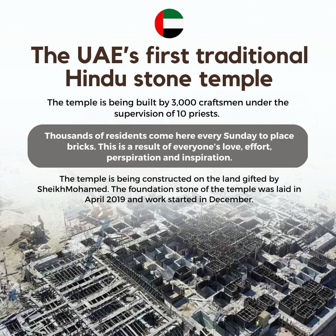 The UAE’s First Traditional Hindu Stone Temple: A Historic Moment for ...