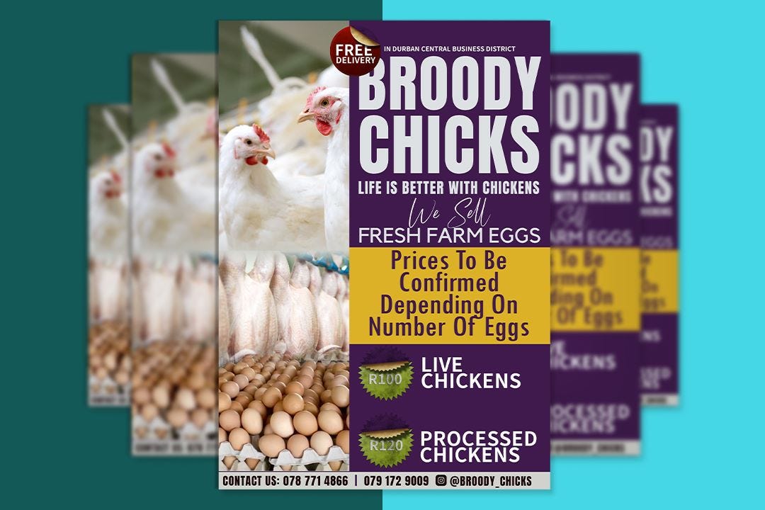 Free Flyer Design + 4K Videos + Business Plan Template Poultry Farming ...