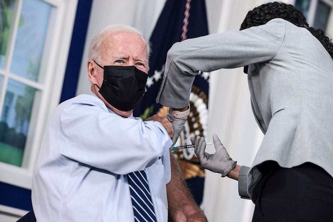 President Biden receives a Covid-19 booster shot, just days after the ...