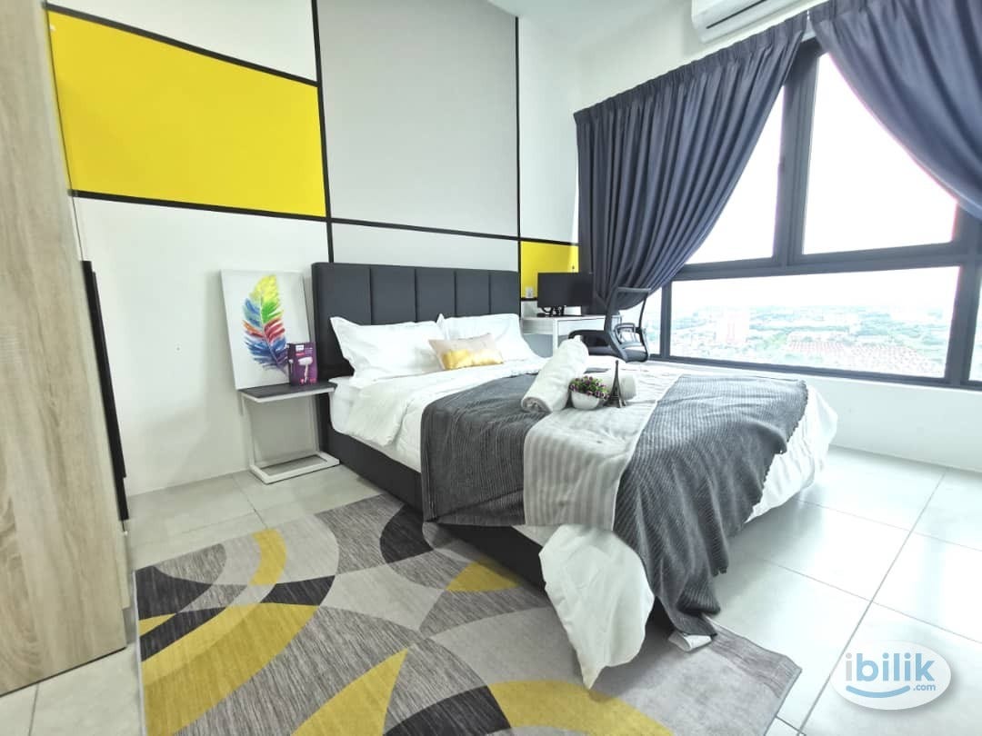 Meritus Residensi Fully Furnished Middle bedroom at Seberang Perai ...