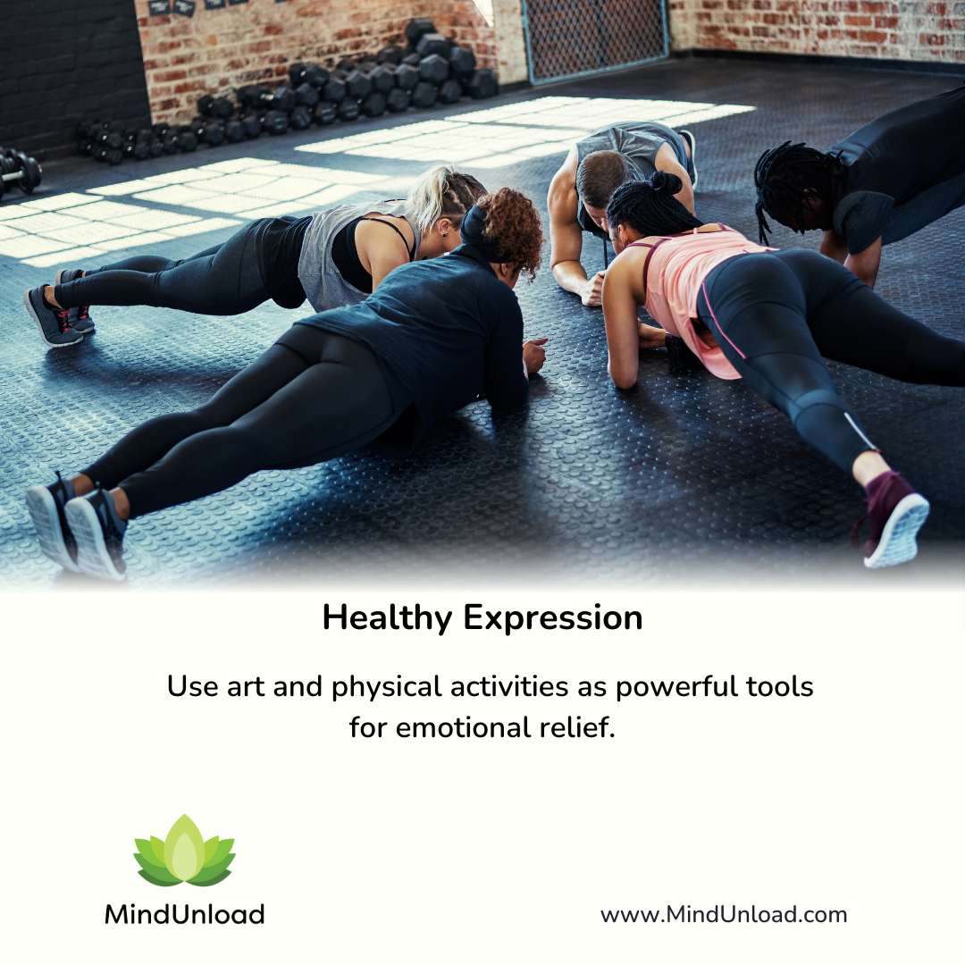 Feeling overwhelmed? Use art and movement as your outlet. 🎨🏃‍♀️ Express ...