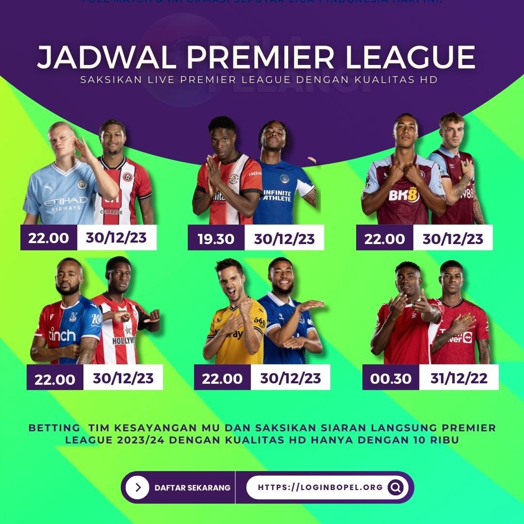 bolapelangi2 — ENGLISH PREMIER LEAGUE - BolaPelangi2 Official - Medium