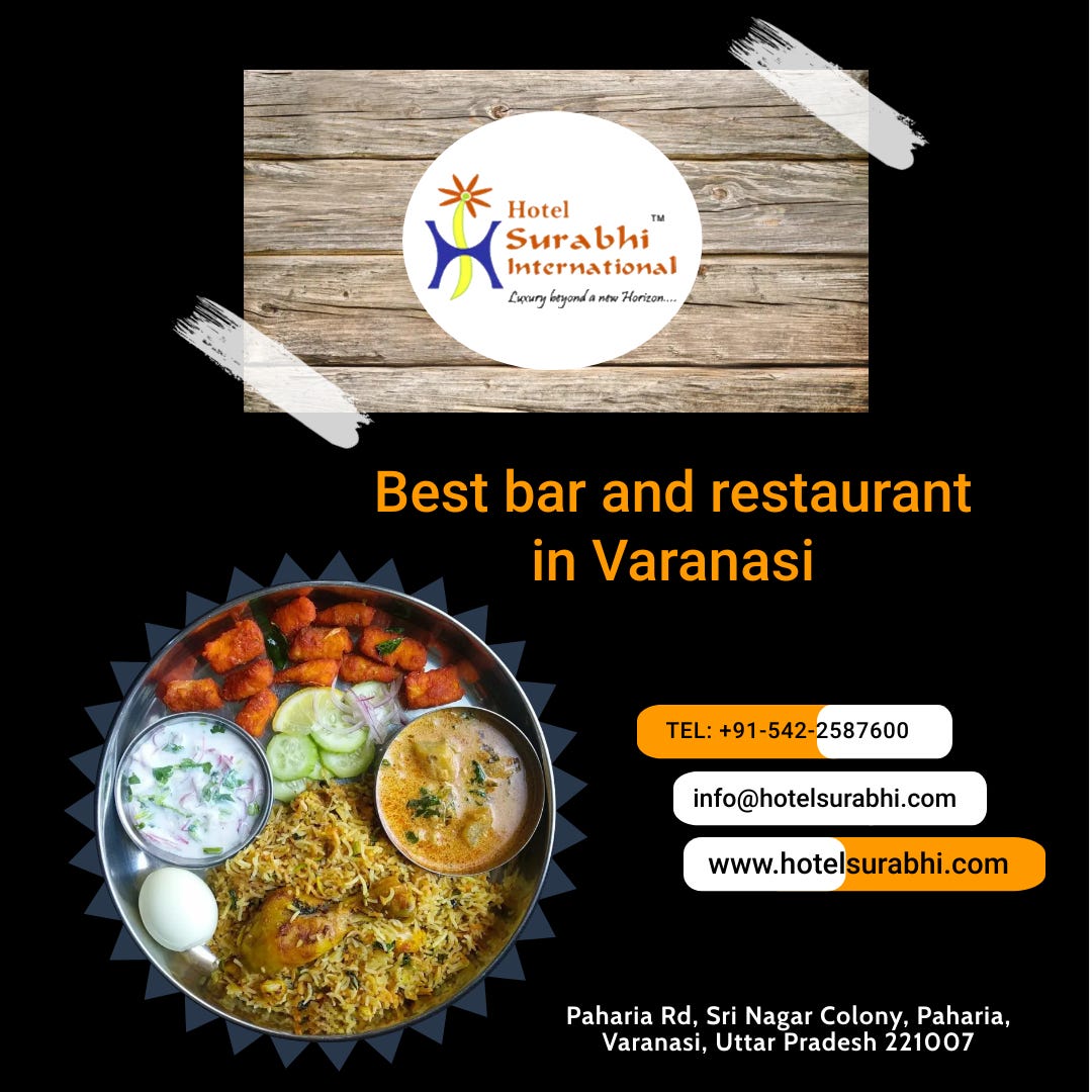 Best bar and restaurant in Varanasi - Hotel Surabhi International ...