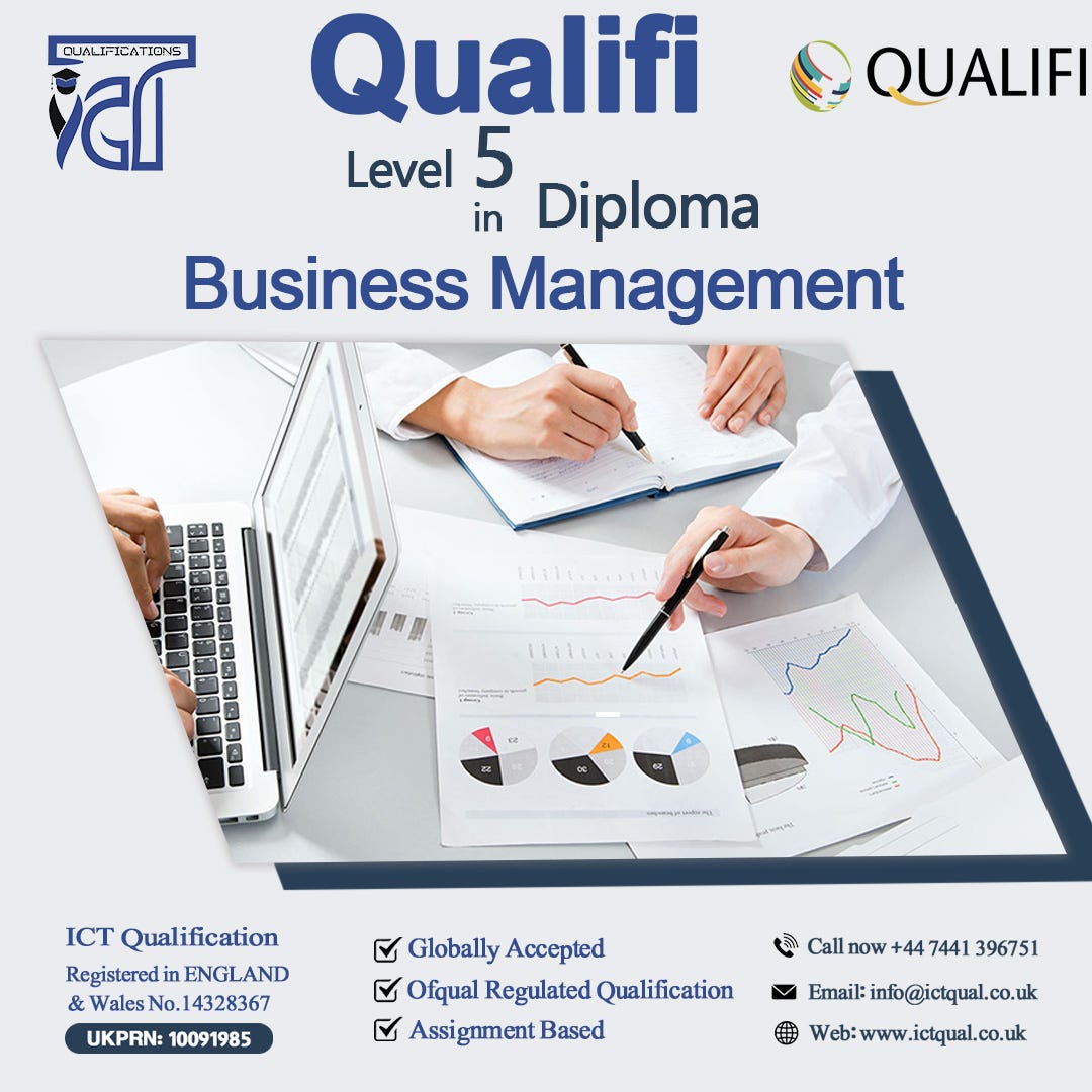 Qualifi Level 5 Diploma in Business Management | by ICT QualUK | Sep ...