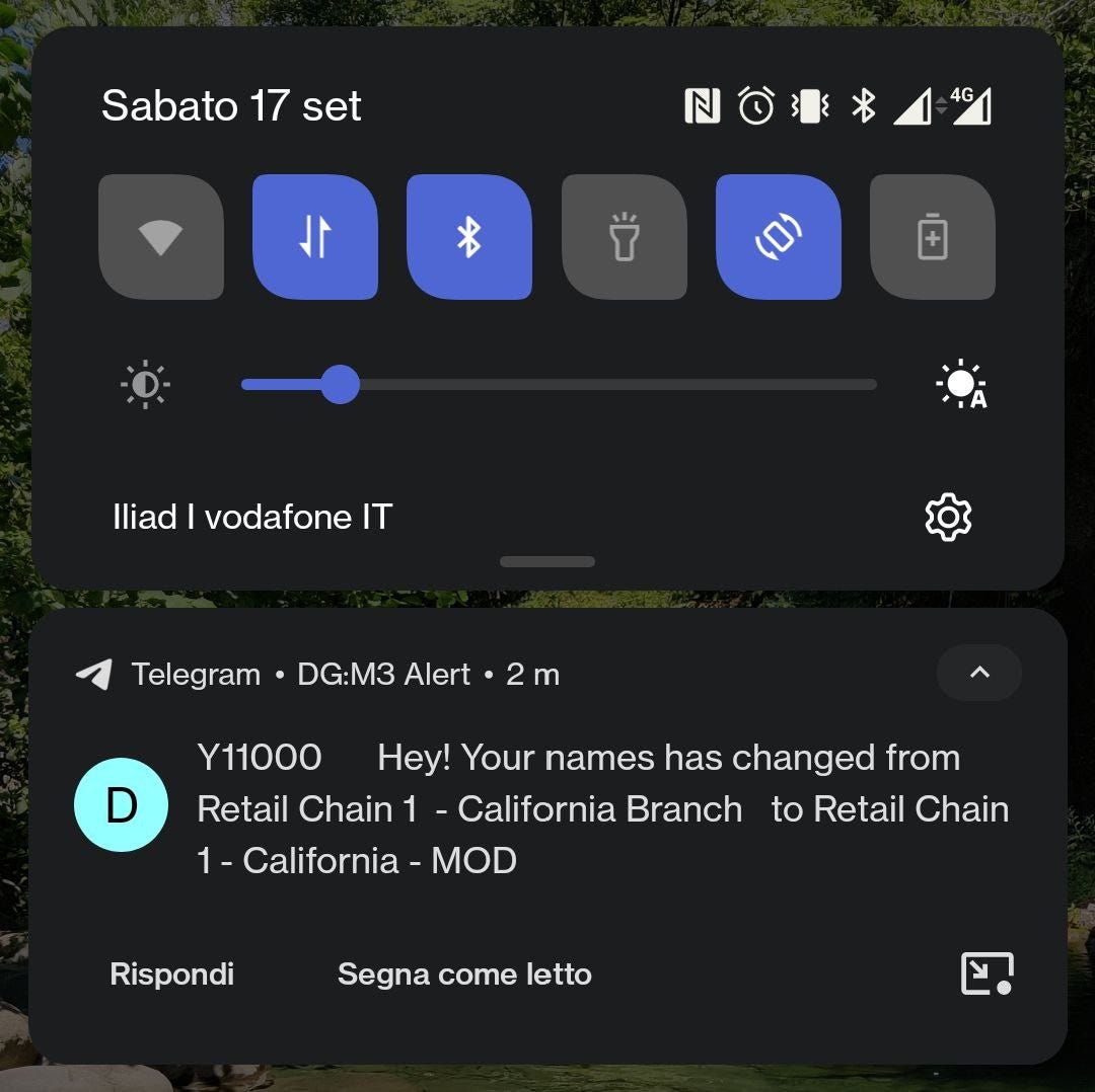 Infor M3 & Telegram Notification. Hi all! First of all I’ll like to ...