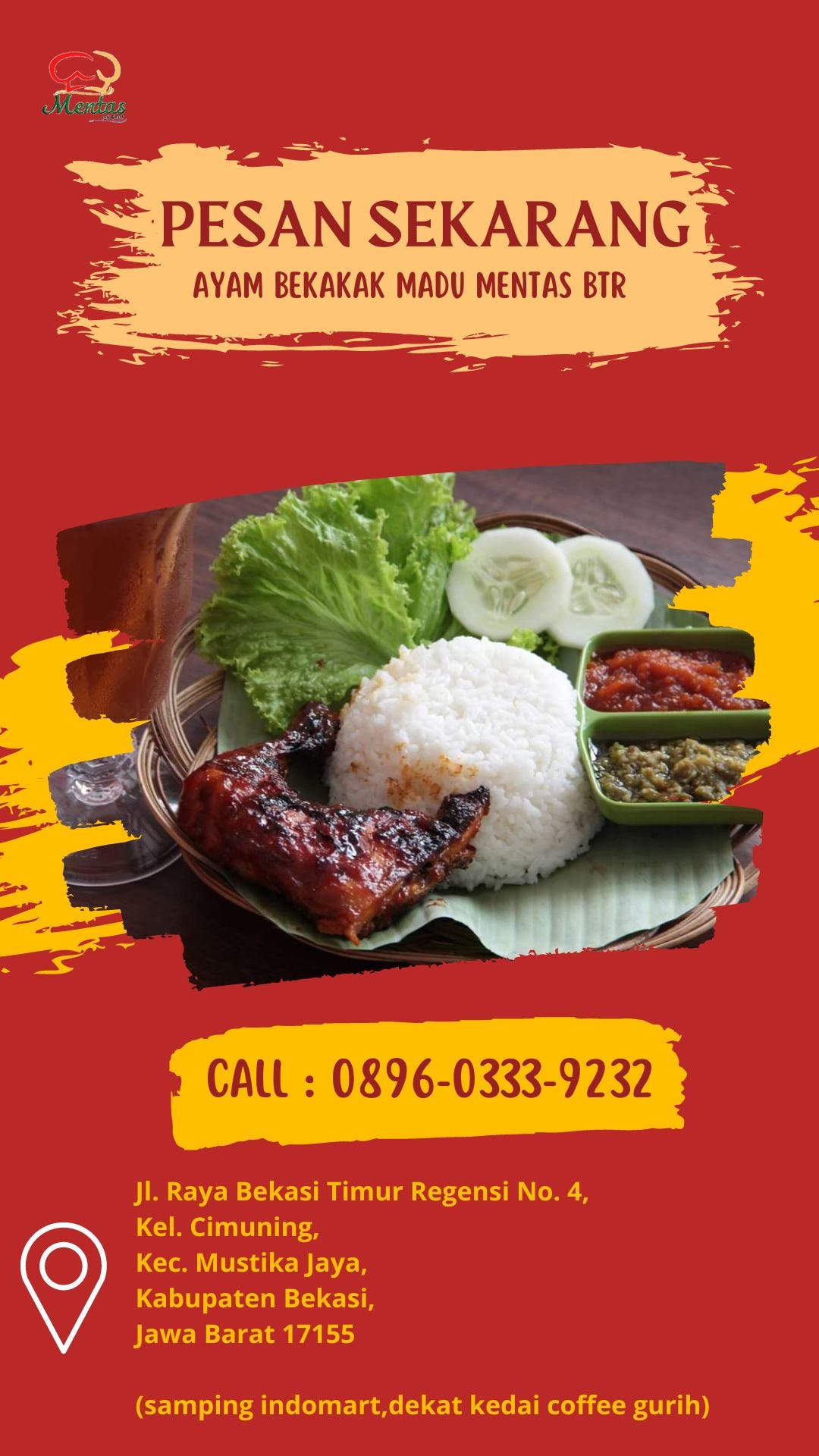 MENU YASINAN BAPAK BAPAK, Call 0896–0333–9232, Ayam Bekakak Madu Mentas ...