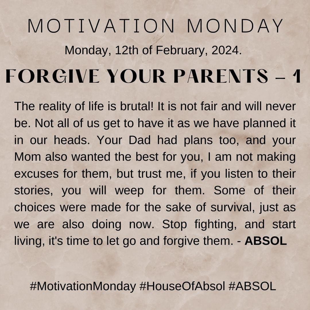 Forgive Parents Quotes