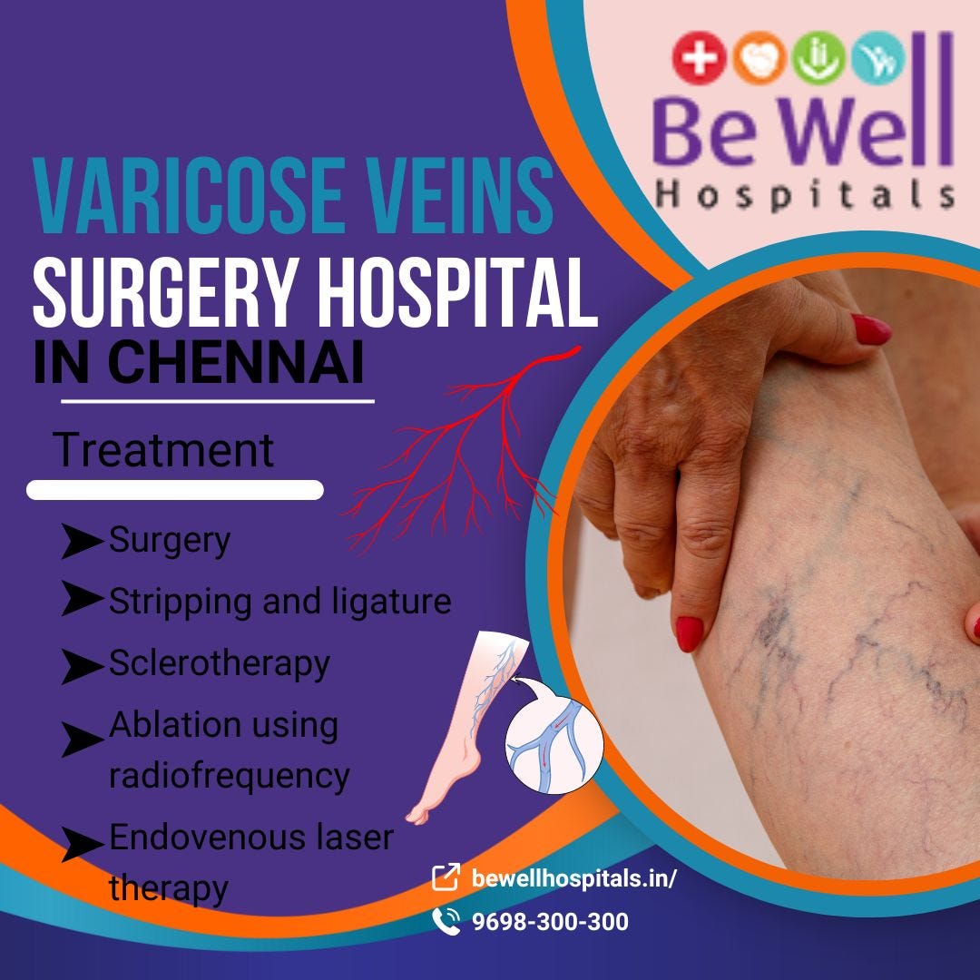Varicose Veins Surgery Hospital in Chennai - Be Well Hospitals - Medium
