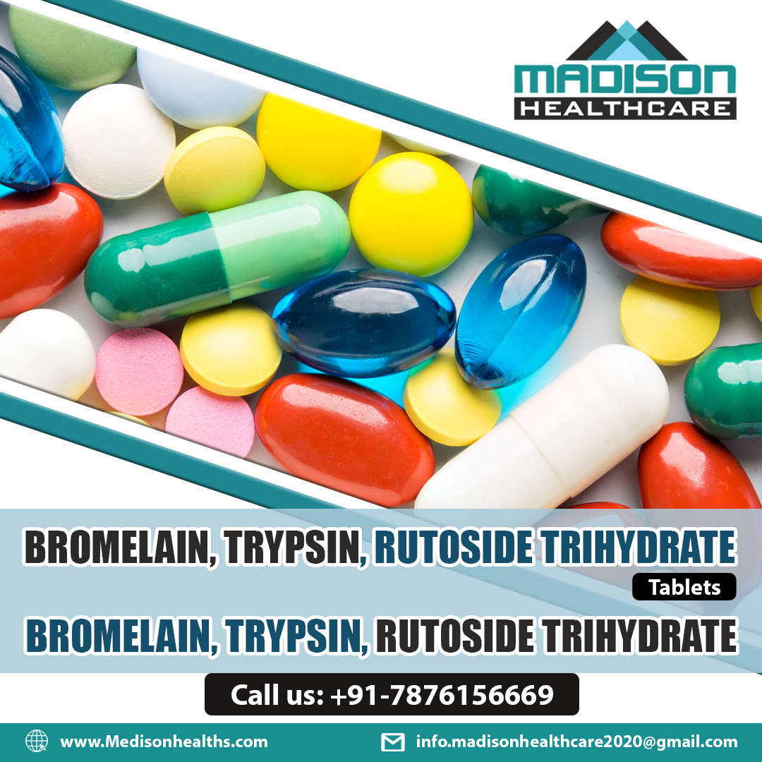 Bromelain, Trypsin, Rutoside Trihydrate Tablets - Madison Healthcare ...