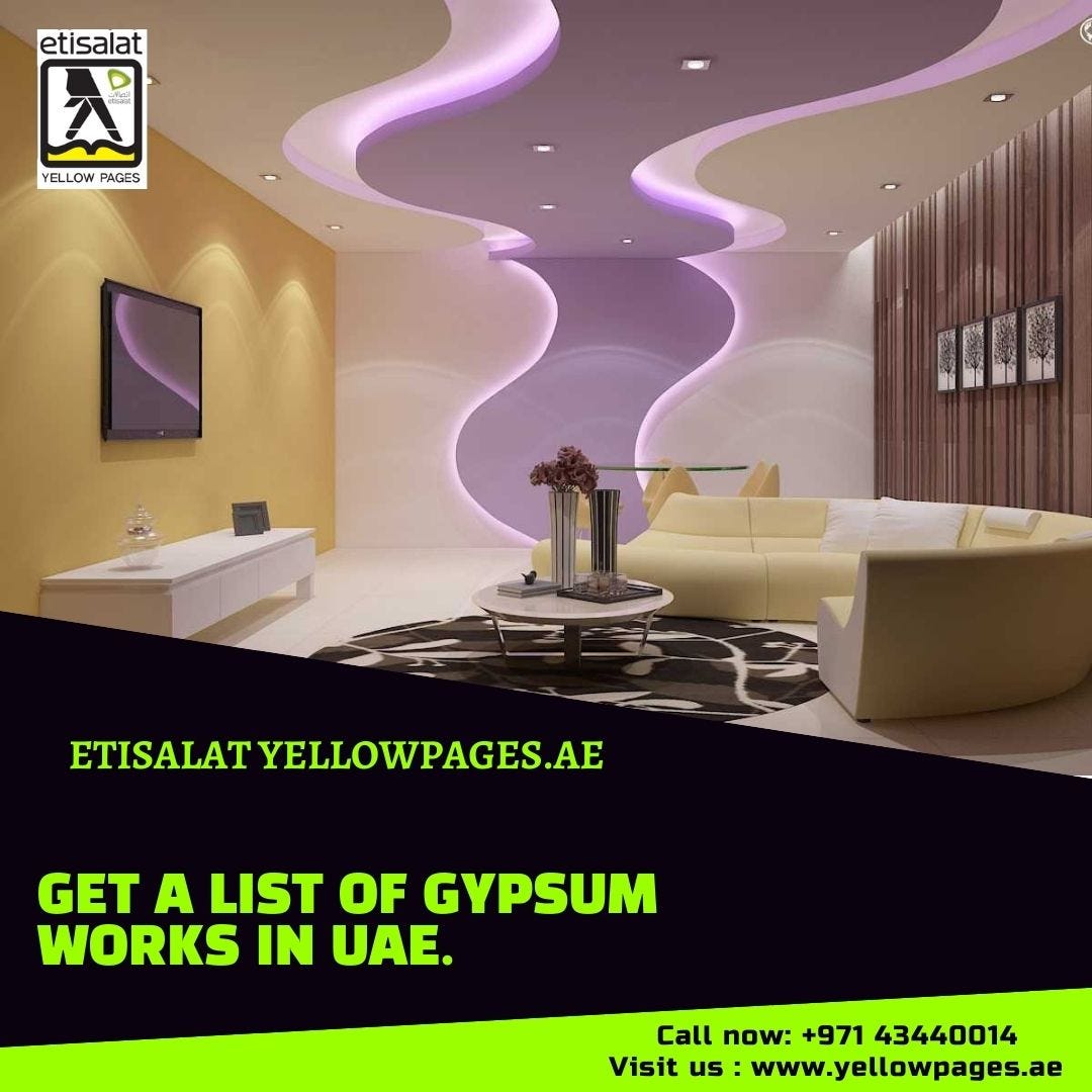 Check out the UAE’s list of gypsum decor. - Albudoorkhalidkhan - Medium
