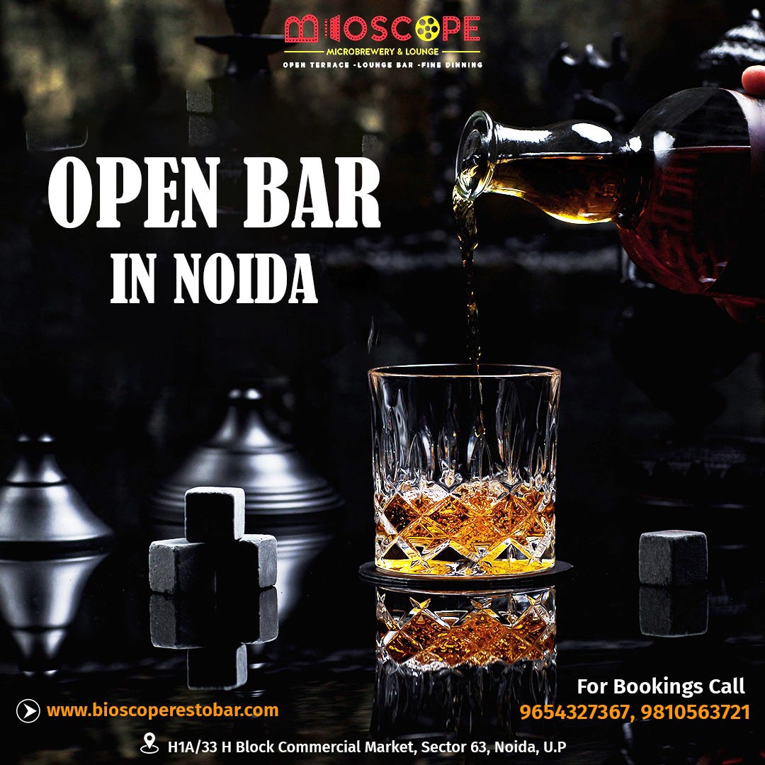 Open Bar in Noida - Bioscope Resto Bar - Medium