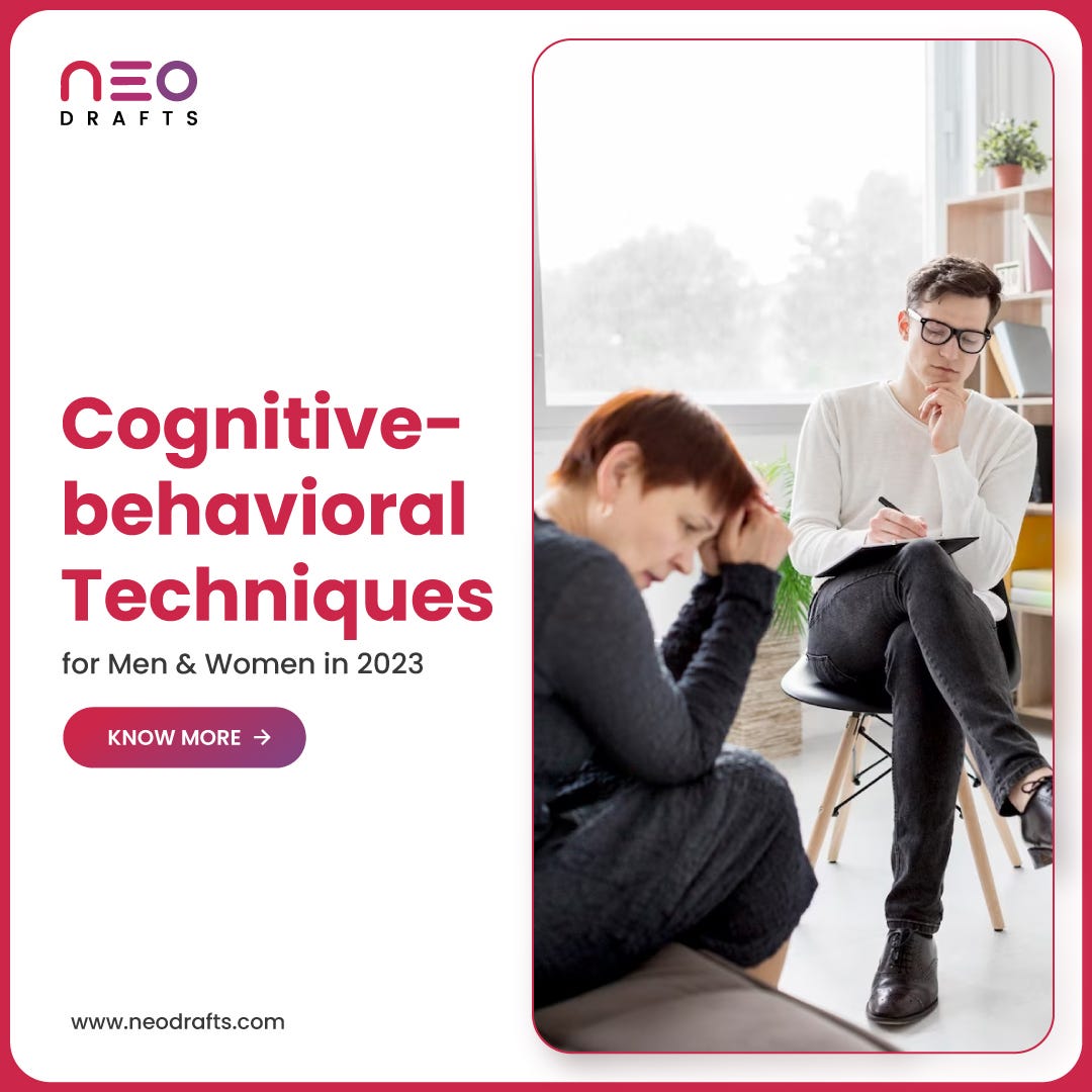 Cognitive — behavioral Techniques - Neodrafts - Medium