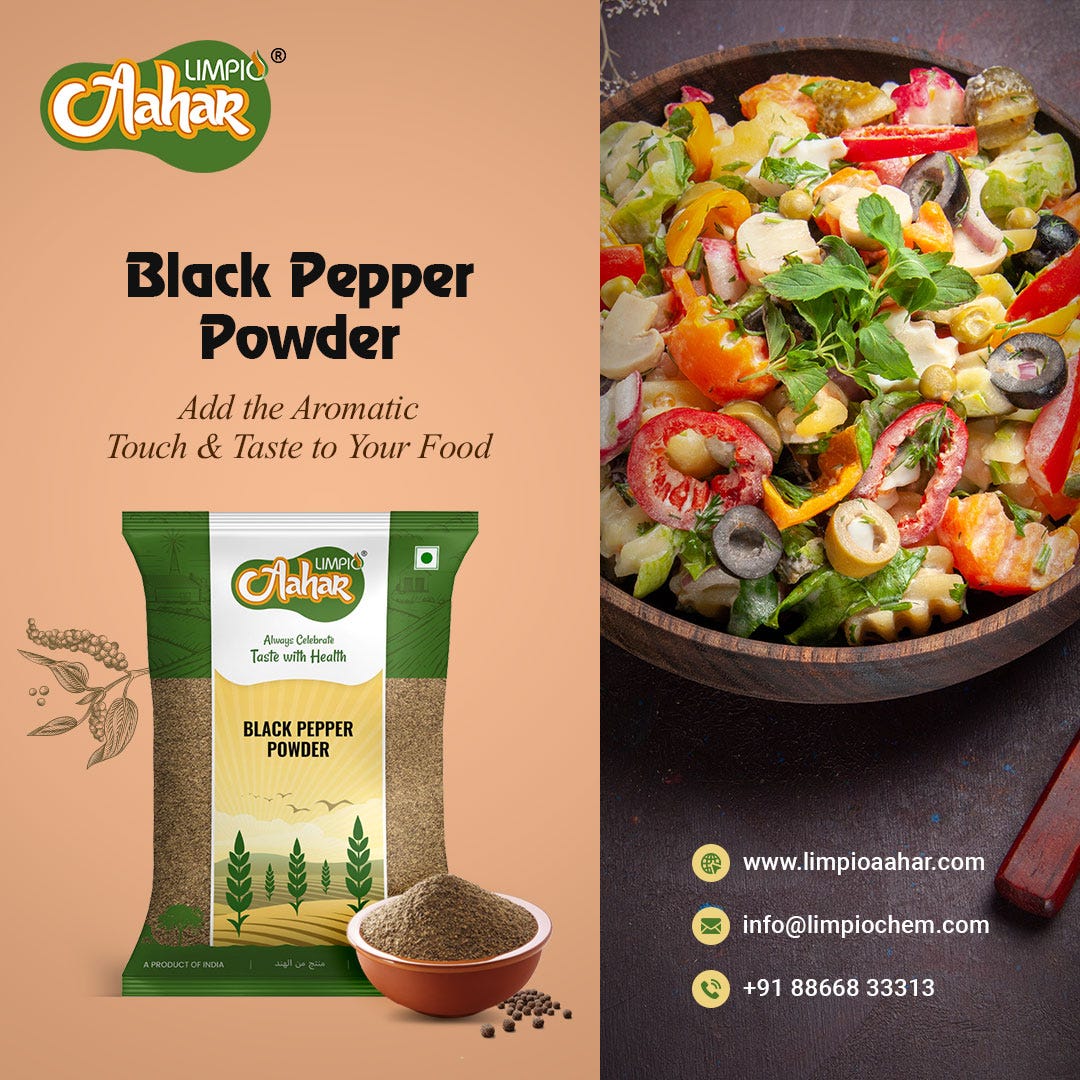 Black Pepper Powder. Add the Aromatic Touch & Taste to Your… | by ...