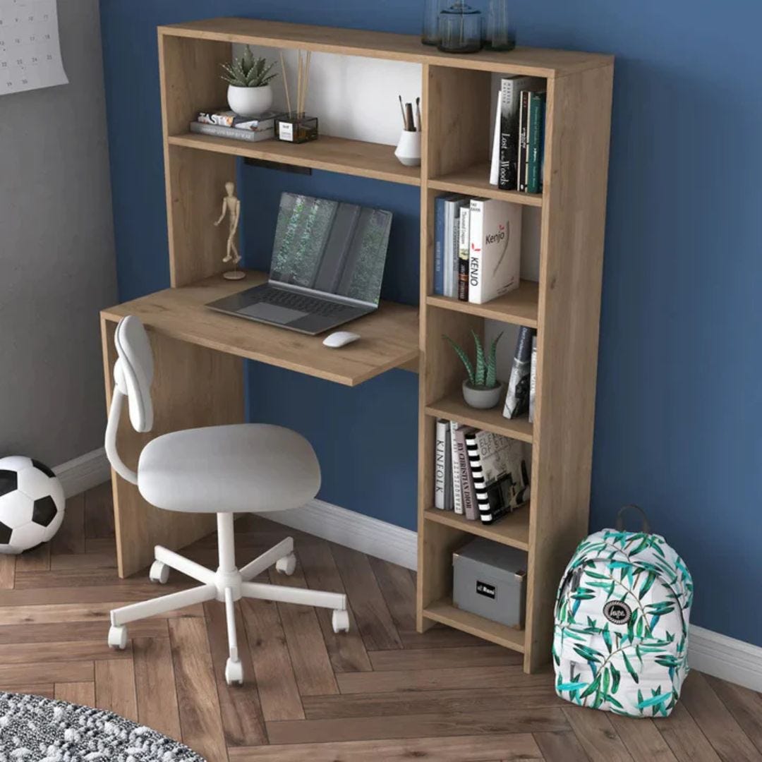Shop The Home Canvas Computer Desk with Book Shelf in UAE | Easy to ...