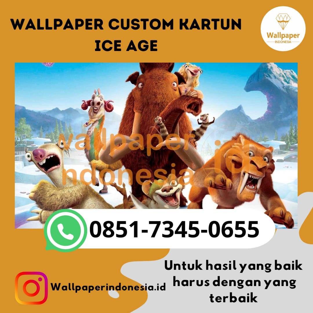 Wallpaper Custom Kartun Ice Age - Jasawallpaperindonesia - Medium