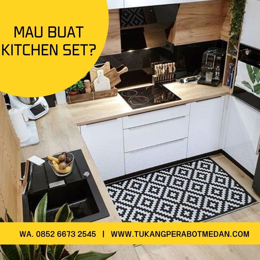 TERMURAH, Tempahan Kitchen Set Untuk Dapur Kecil Di Medan, WA 0852 6673 ...