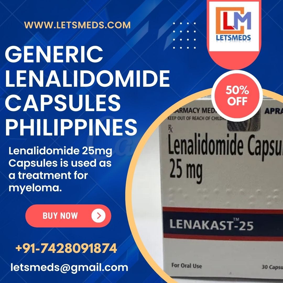 Purchase Indian Lenalidomide 25mg Capsules Online Cost Philippines USA ...