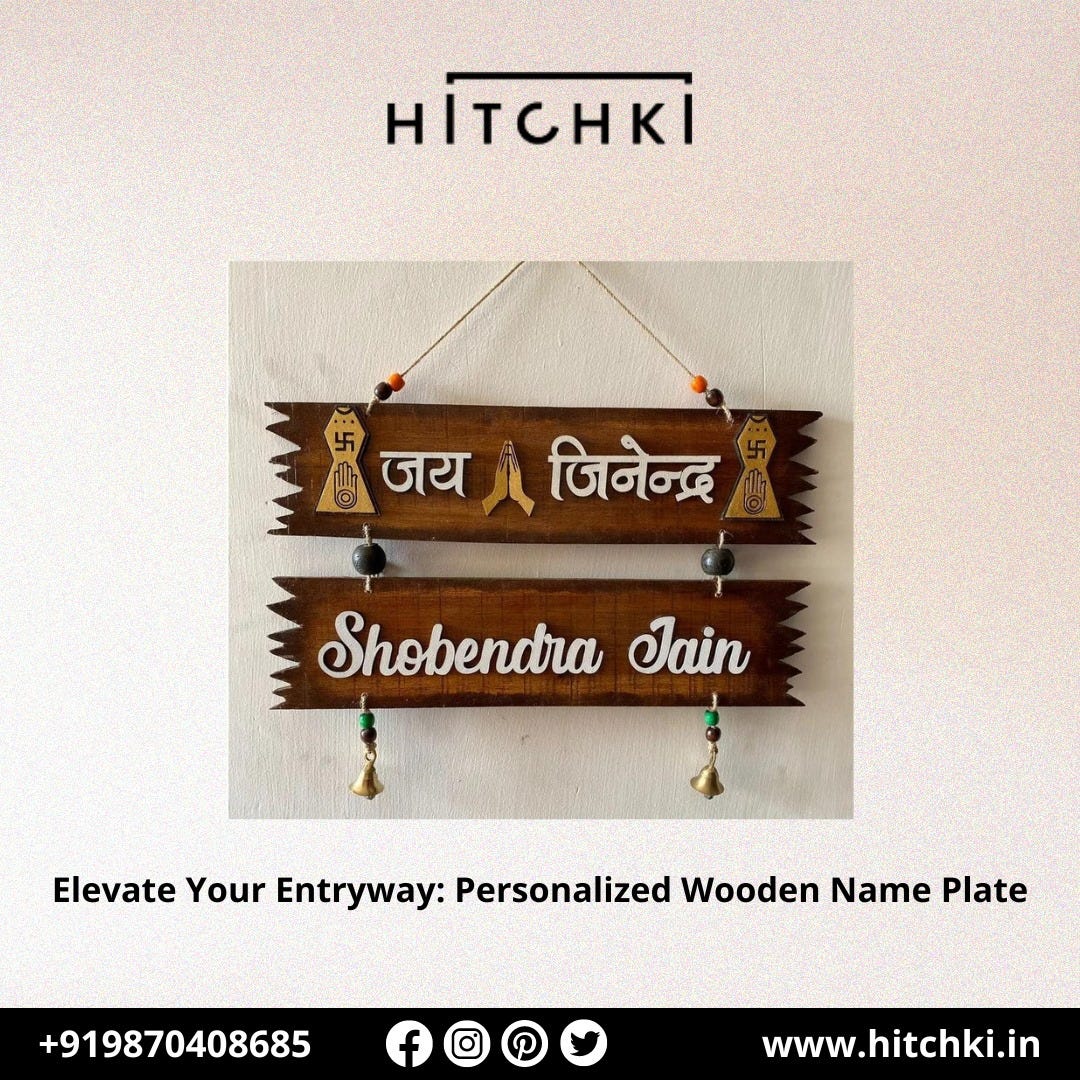 Elevate Your Entryway — Personalized Wooden Name Plate - Info@hitchki ...
