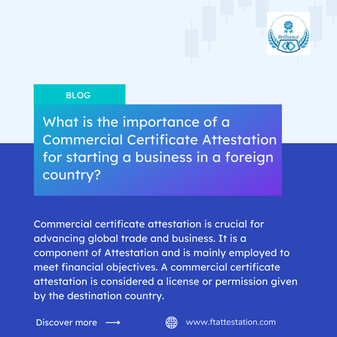 What is the importance of a Commercial Certificate Attestation for ...