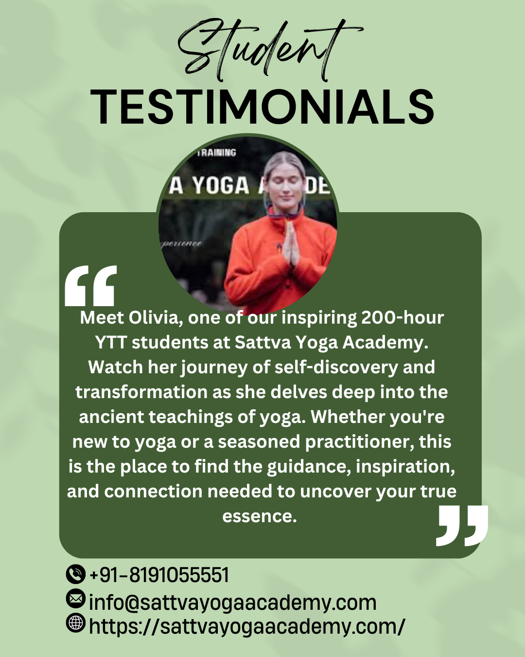 Exploring Student Testimonials at Sattva Yoga Academy | by ...