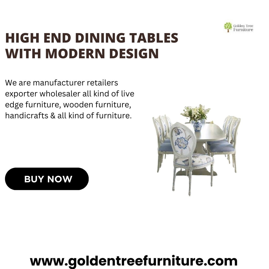 High End Dining Tables with Modern Design - Golden Tree Furniture - Medium