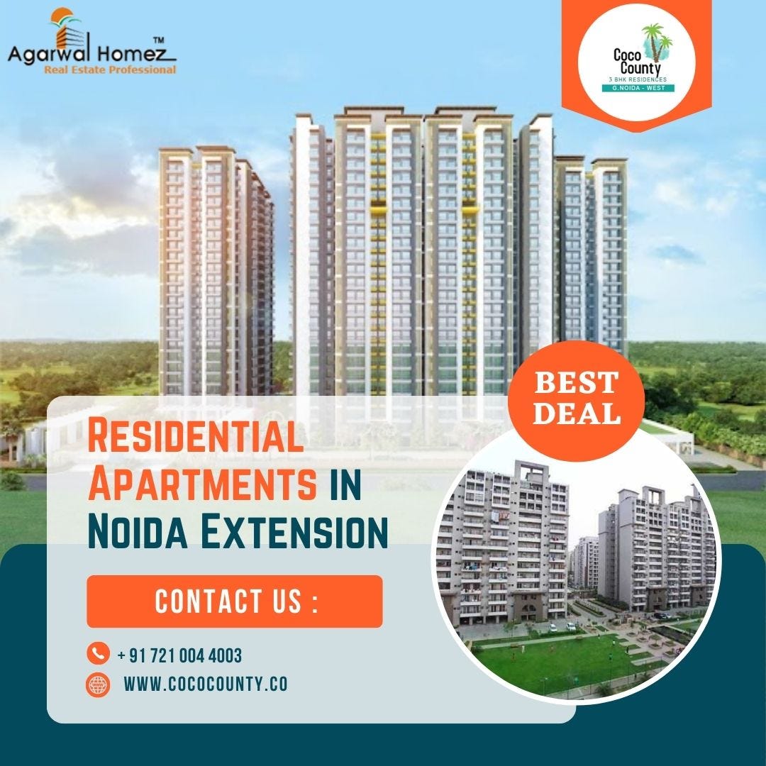 Residential Apartments in Noida Extension - Cococounty - Medium