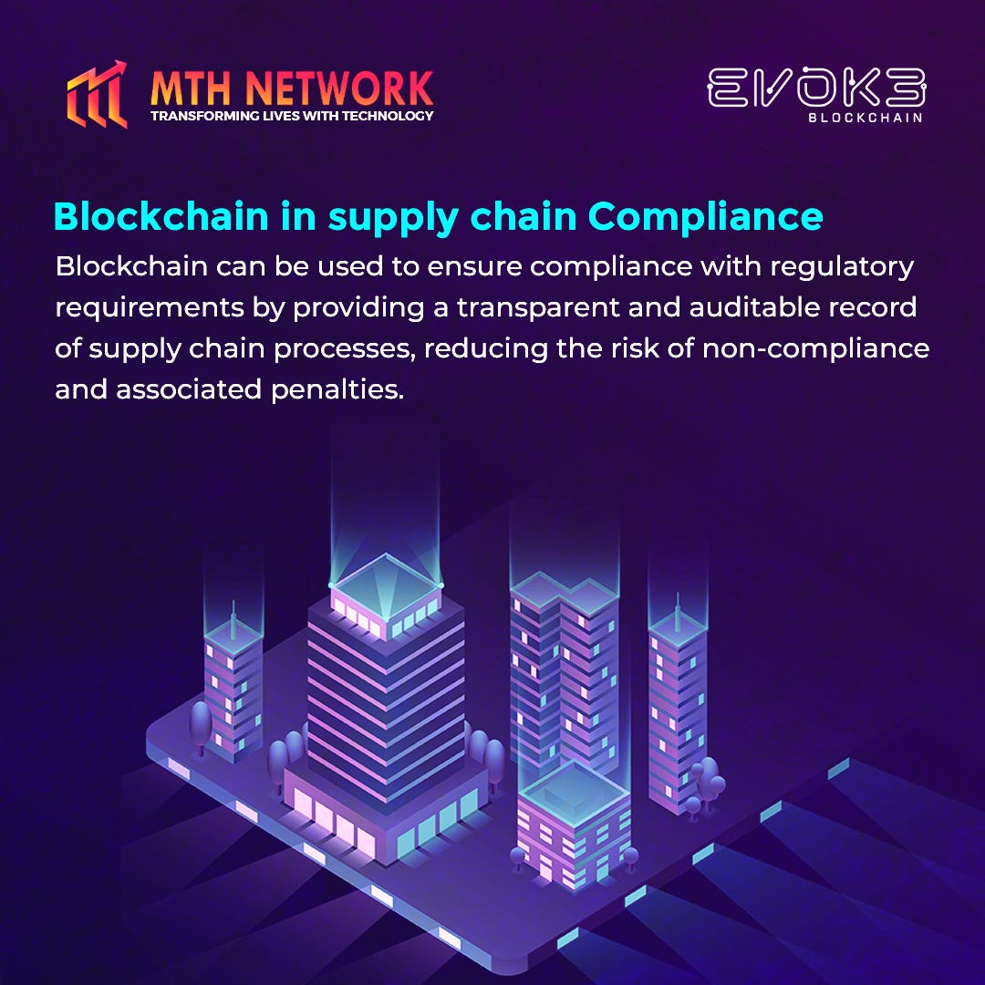 Blockchain in supply chain: Compliance - Mthn coin - Medium