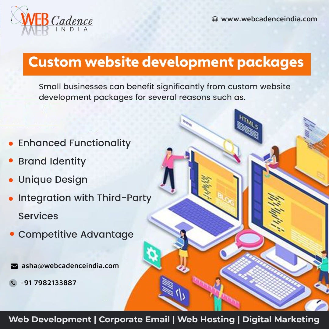 Why Need Custom Website Development Packages? | by Webcadenceindia | Medium