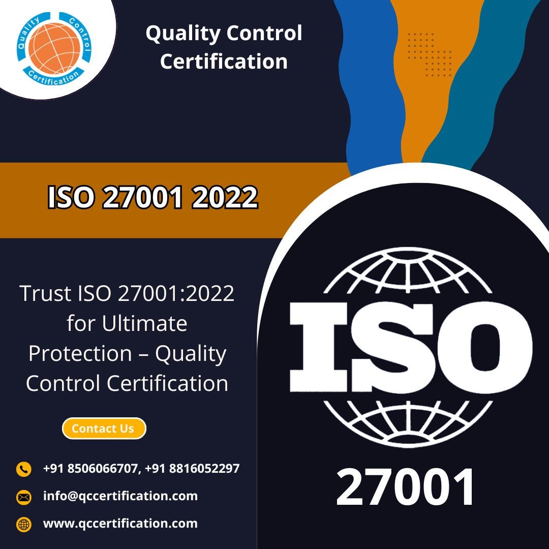 ISO 27001 2022 | Quality Control Certification - businessB2bmart - Medium