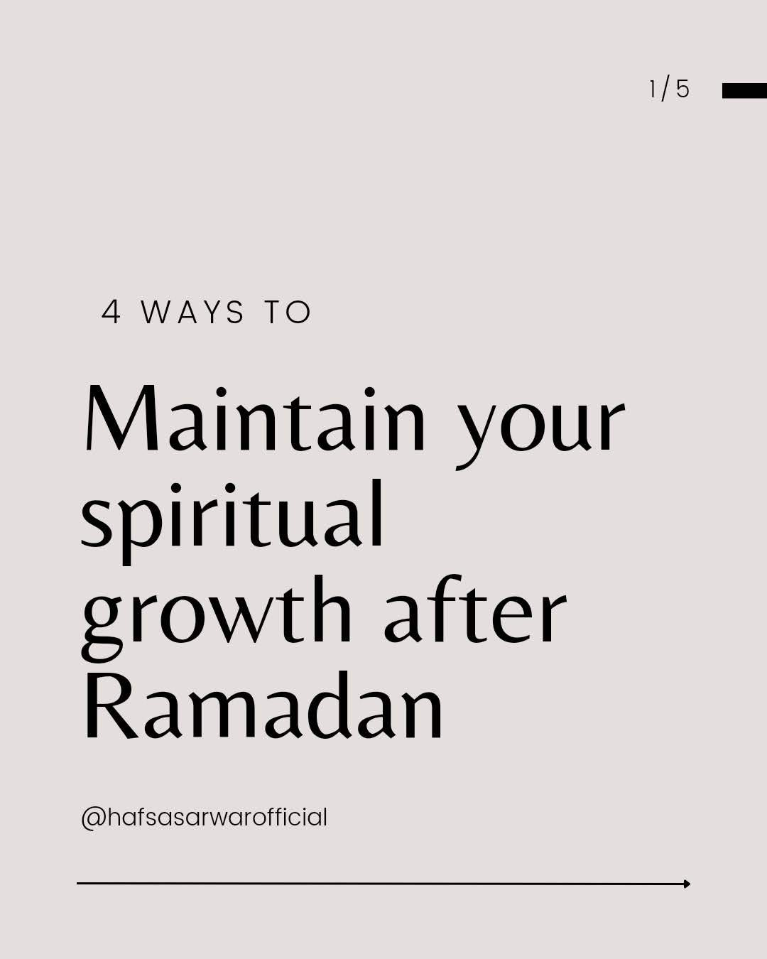 “Tips for spiritual growth beyond Ramadan.” | by Hafsa Sarwar | Medium