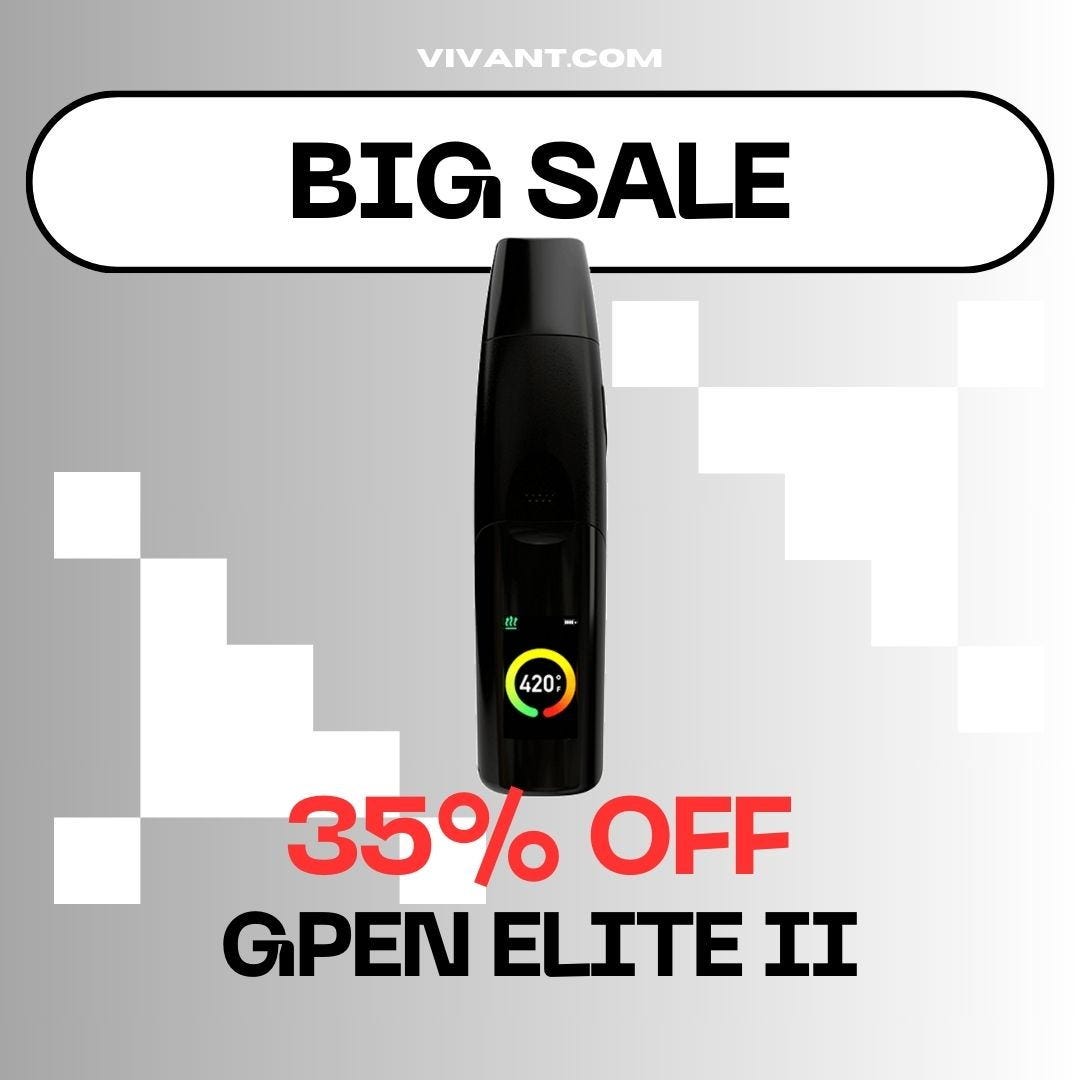 🌟 Score 35% OFF on the G Pen Elite II Vaporizer at Vivant Online Store! 🚀 - VIVANT - Medium