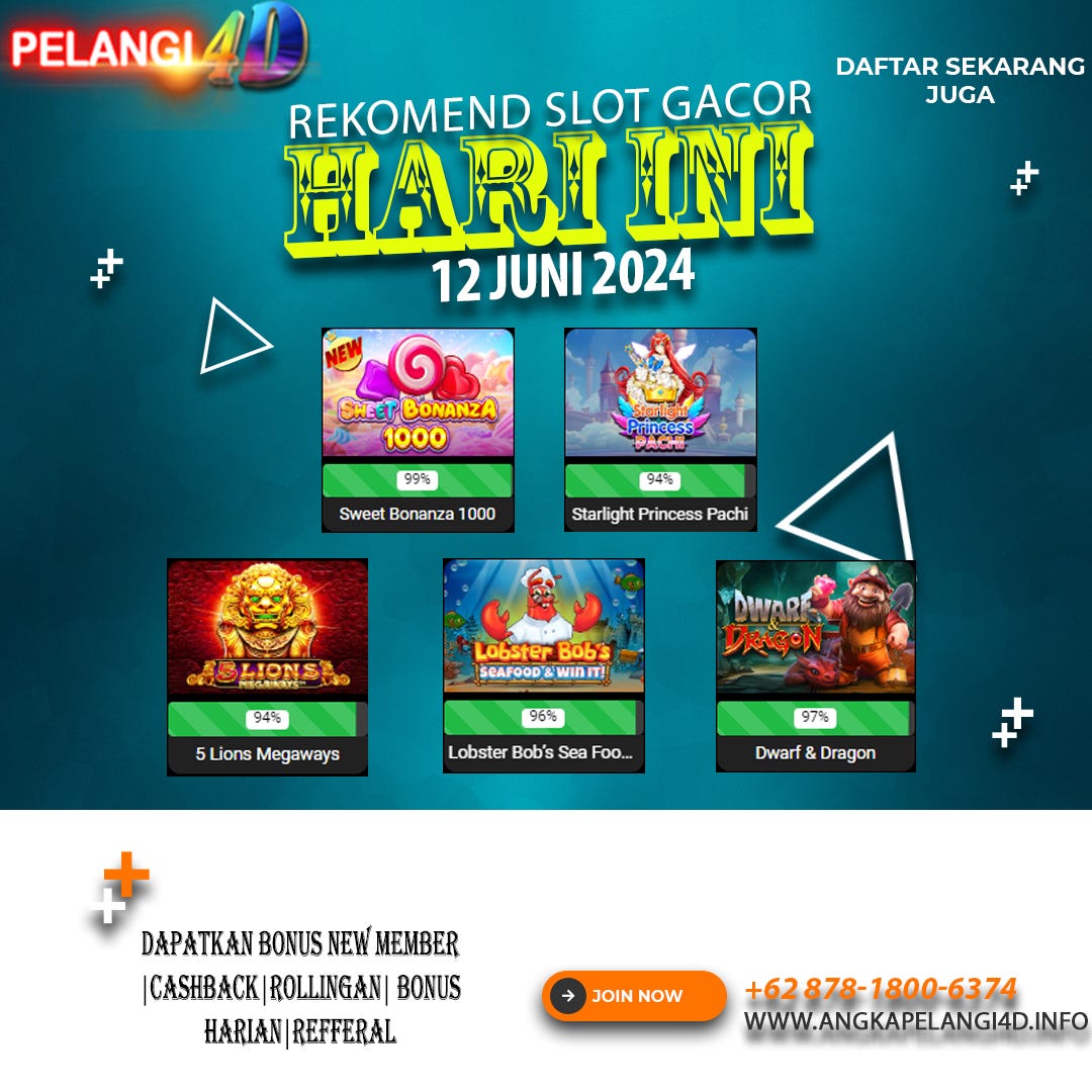Situs Terpecaya Mudah Menang Dan Jackpot Hanya Di Pelangi4d | by alvin ...