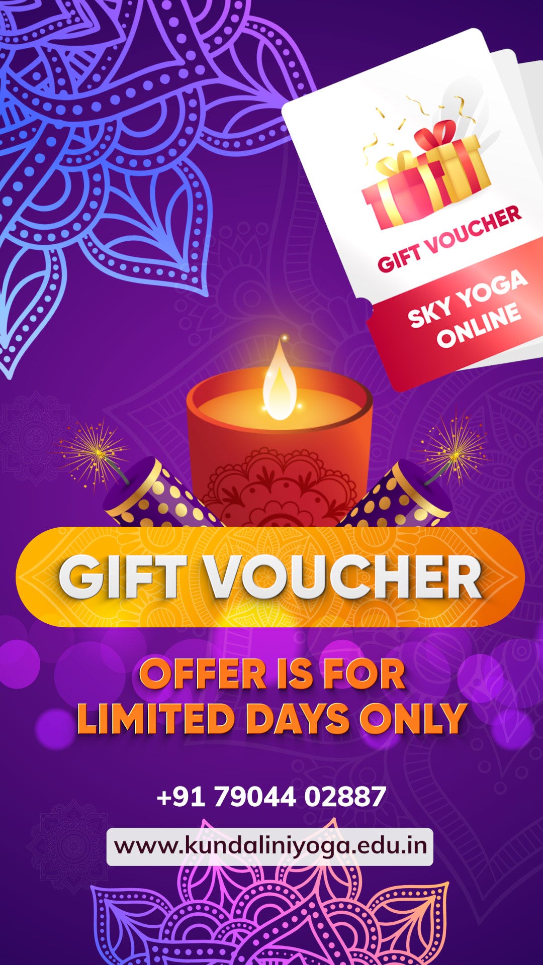 🪔 Special Diwali Gift Voucher 💥 - Vethathiri Kundalini Yoga - Medium