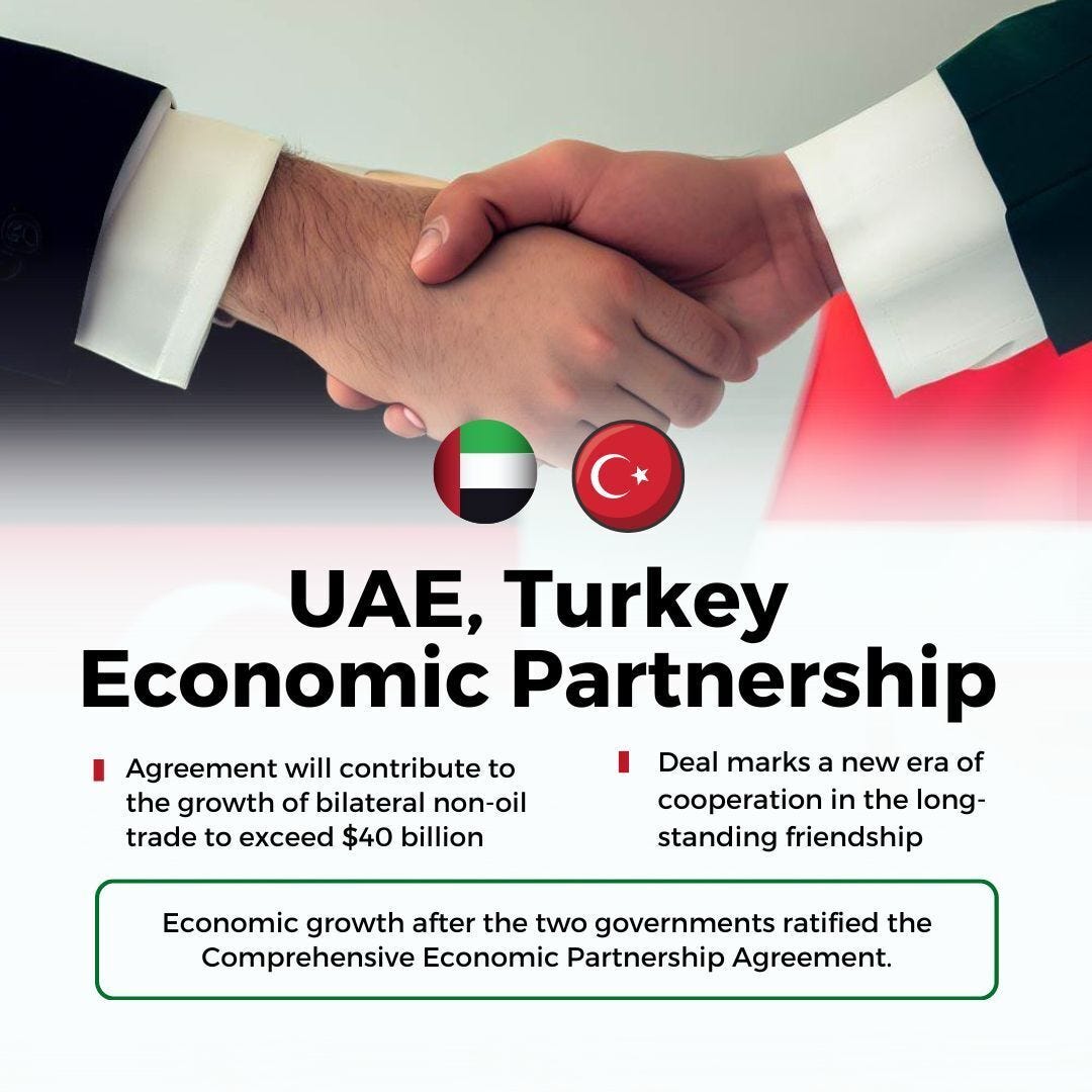 UAE and Turkey Sign Comprehensive Economic Partnership Agreement: A ...