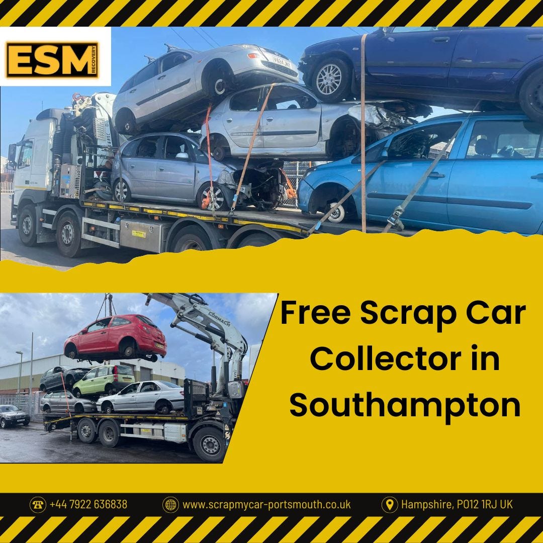Free Scrap Car Collection in Southampton - Esm Recovery - Medium
