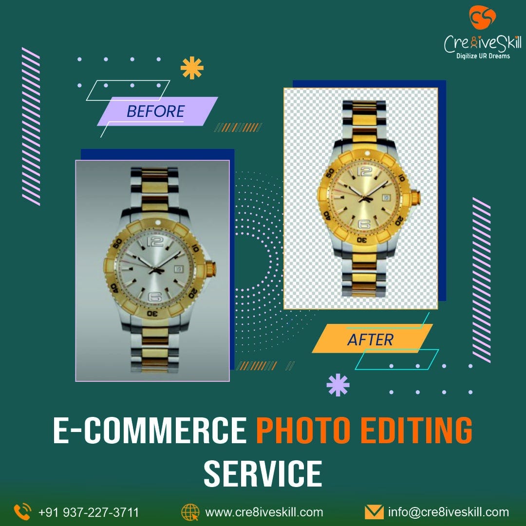 E-Commerce Photo Editing Services - Cre8iveSkill - Medium