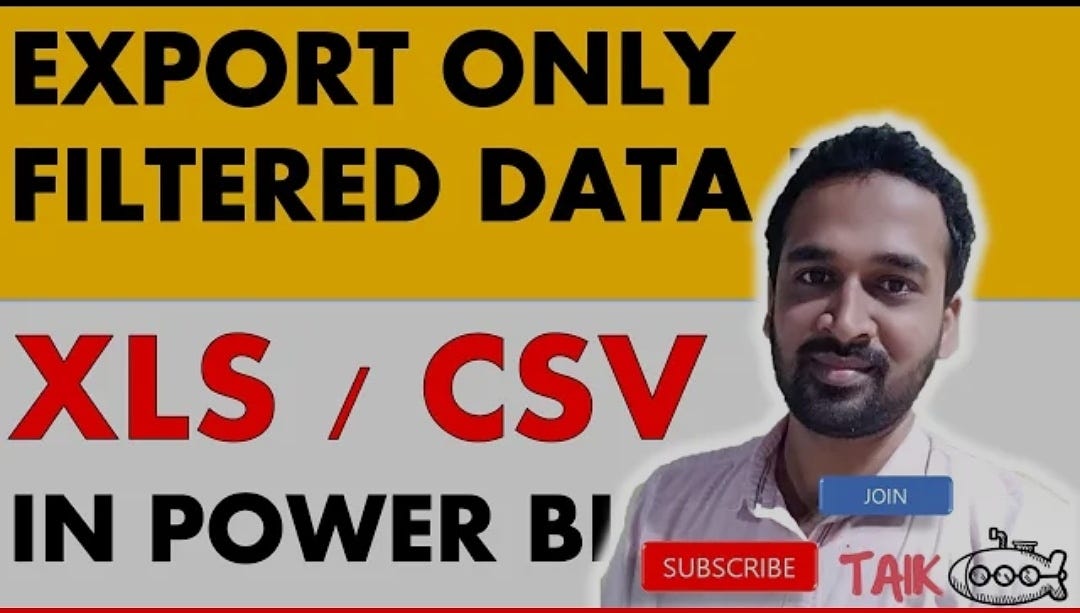 Export Only Filtered Data In Excel Or Csv In Power Bi Taik18 Explained In This Video