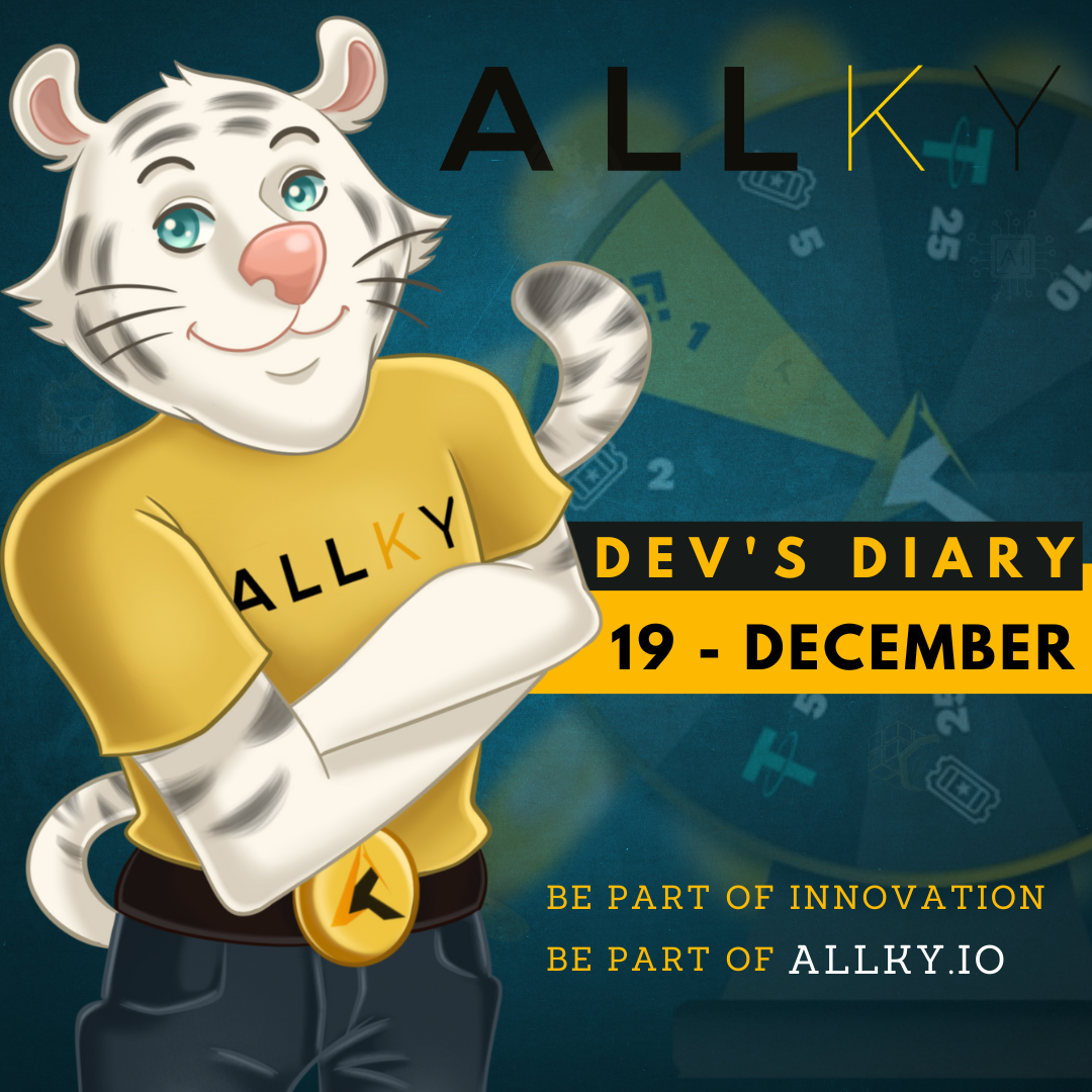 Dear Allky Community, We are excited about progress in our next phase ...